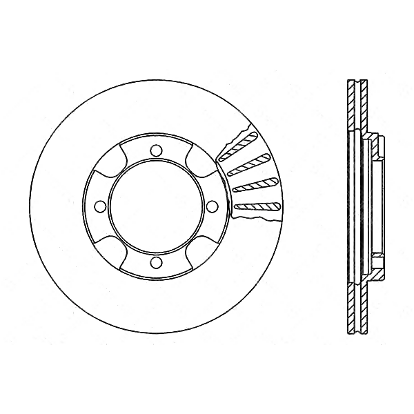 STELLOX 6020-3011V-SX (4020616E01 / 4615A006 / 4615A113) диск тормозной передний\ Mitsubishi (Мицубиси) (Комплект 2 штуки)