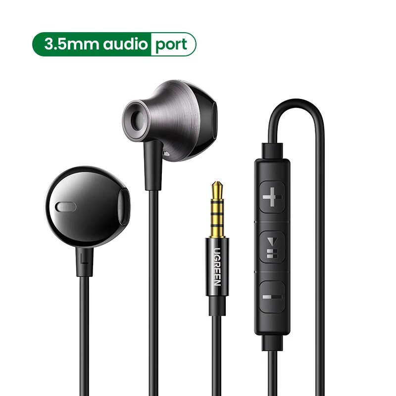 Проводные наушники UGREEN 3.5mm port