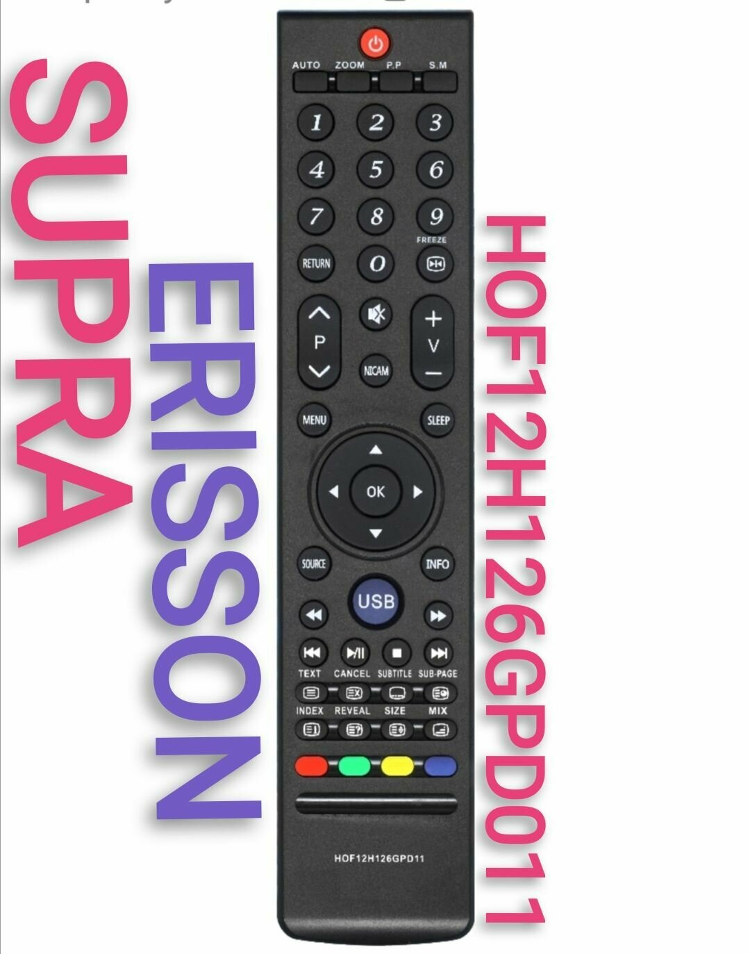 Пульт HOF12H126GPD11 для SUPRA и ERISSON телевизоров