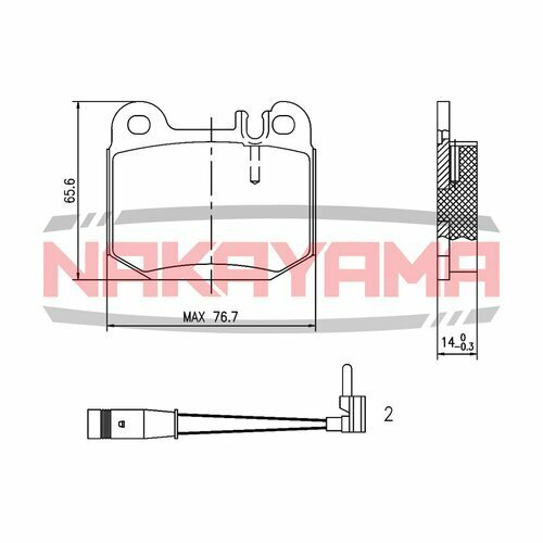 Колодки тормозные дисковые Nakayama HP8411NY