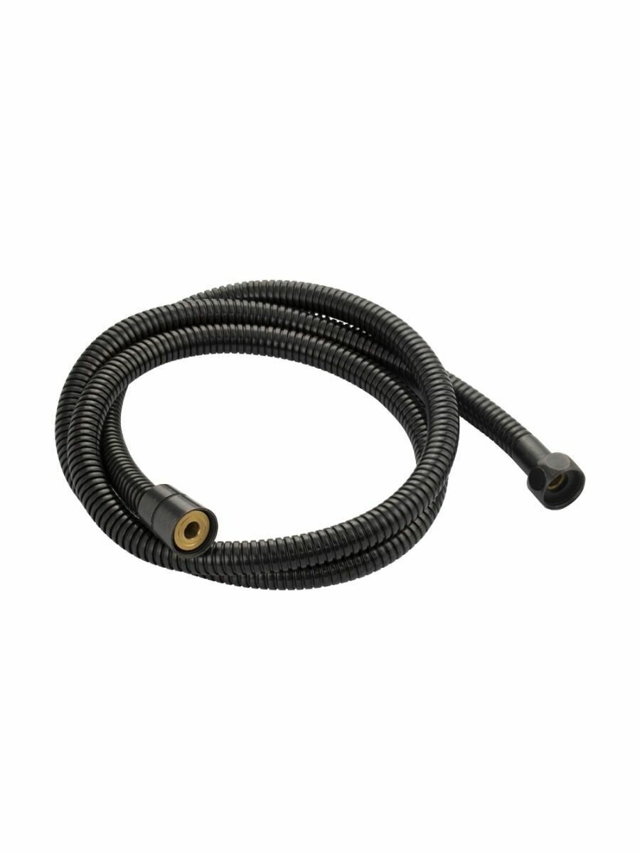 Шланг душевой Wasser Zimmer, матовый, нержавеющая сталь, 150см, чёрный, подключение 1/2"