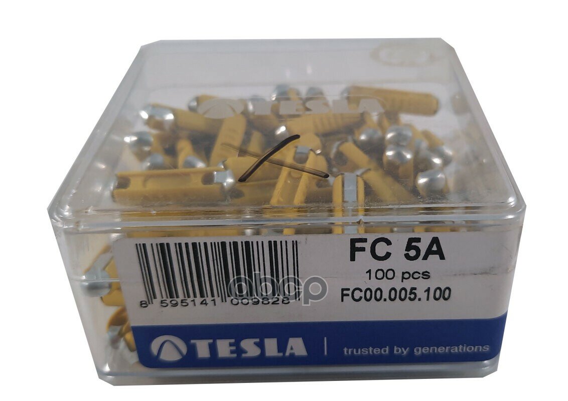 Предохранитель Цилиндр. 5А Г-3302,2410 TESLA арт. FC5A