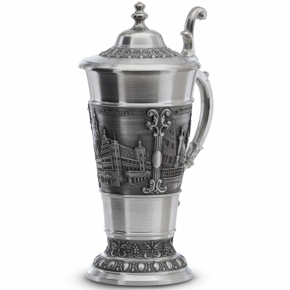 Коллекционная пивная кружка из олова "Rothenburg" 350мл