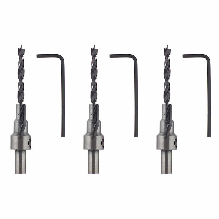 Сверло по дереву Практика (774-948) 5х50 мм конфирмат для мебельной стяжки 7х50 мм (3 шт.)