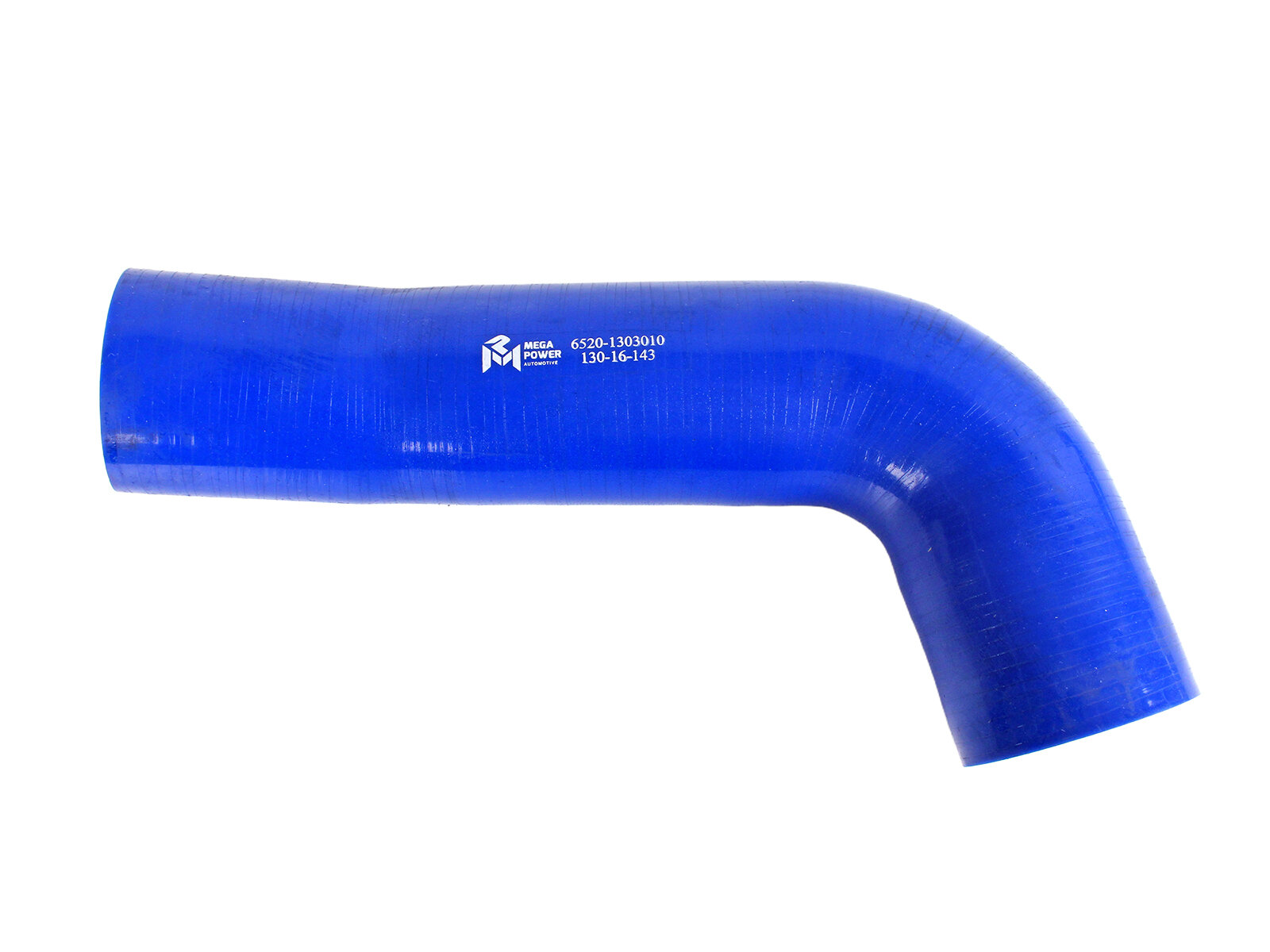 Патрубок радиатора КАМАЗ-6520 верхний L-104х265, d-58мм MEGAPOWER