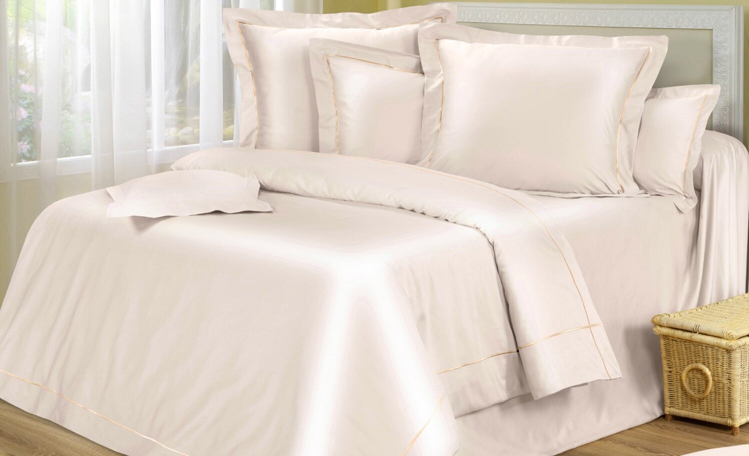 Постельное белье 2 спальное, мако сатин, комплект с наволочками 70x70, Bellini (600ТС Philosophy) беллини