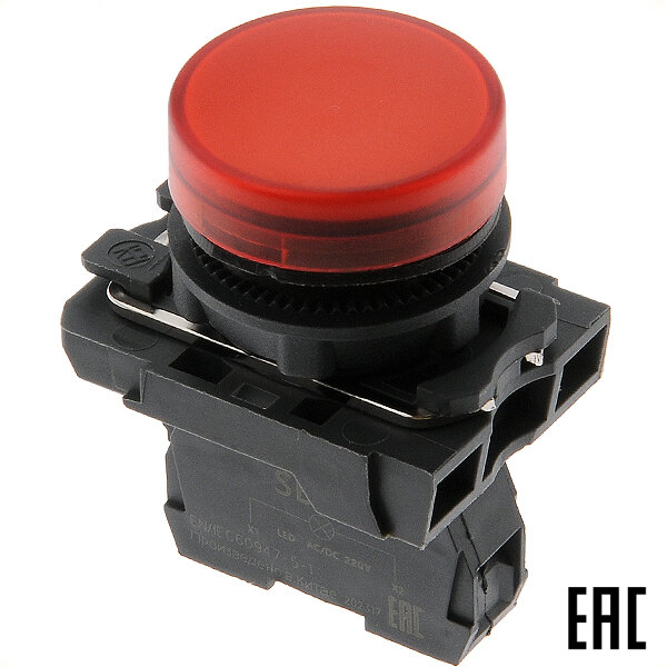 Светосигнальная арматура SB5AVM4 красная 220В AC со светодиодом (Systeme Electric) (2 шт. в наборе)