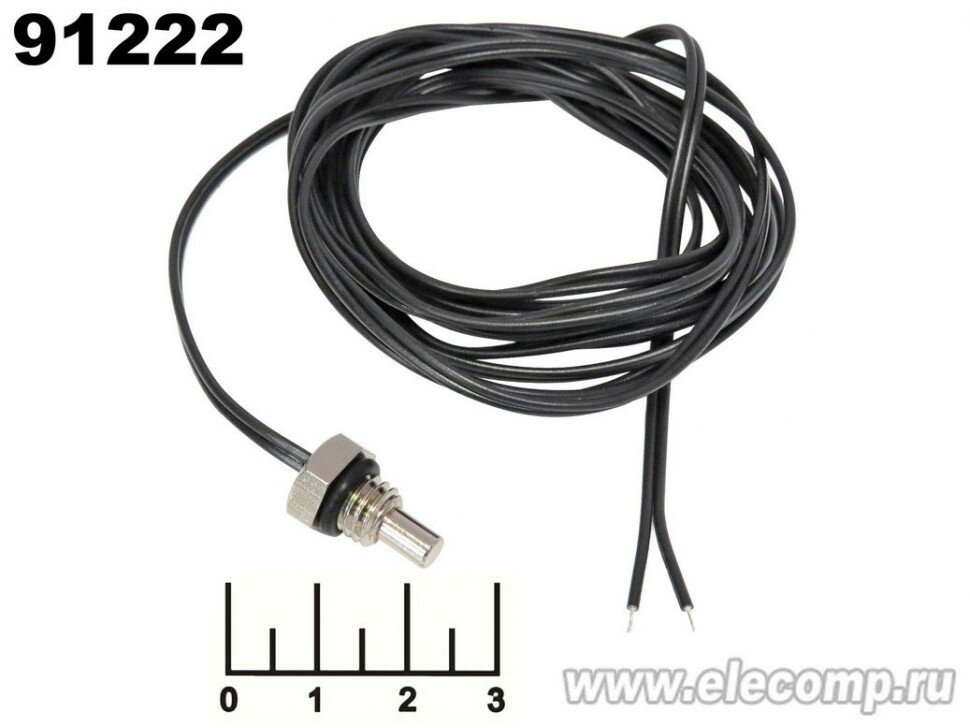 Датчик температуры NTC 10 кОм кабель 2м M8 (3950)