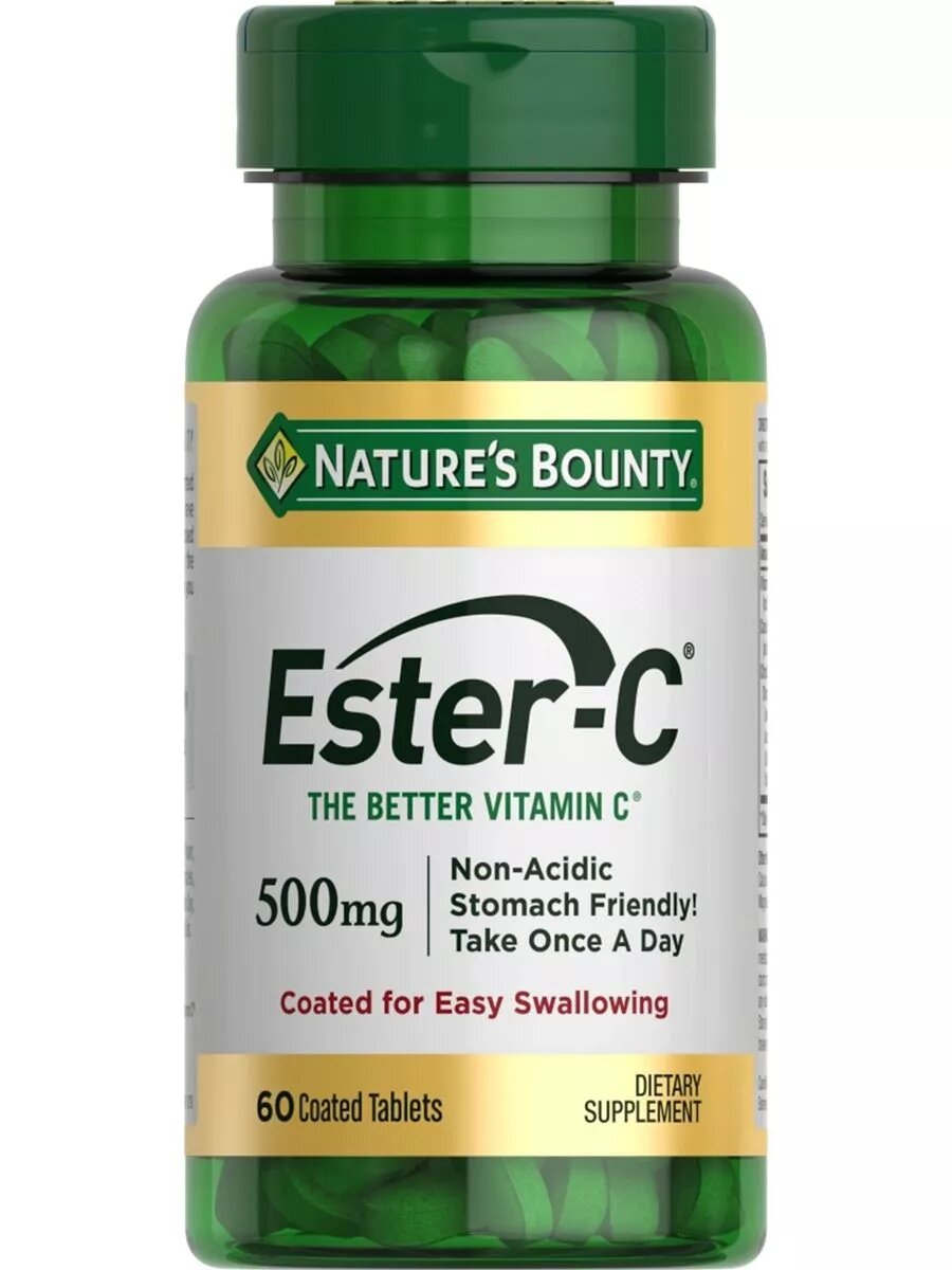 Добавка Nature's Bounty Эстер С, капсулы, укрепление иммунитета, 60 штук
