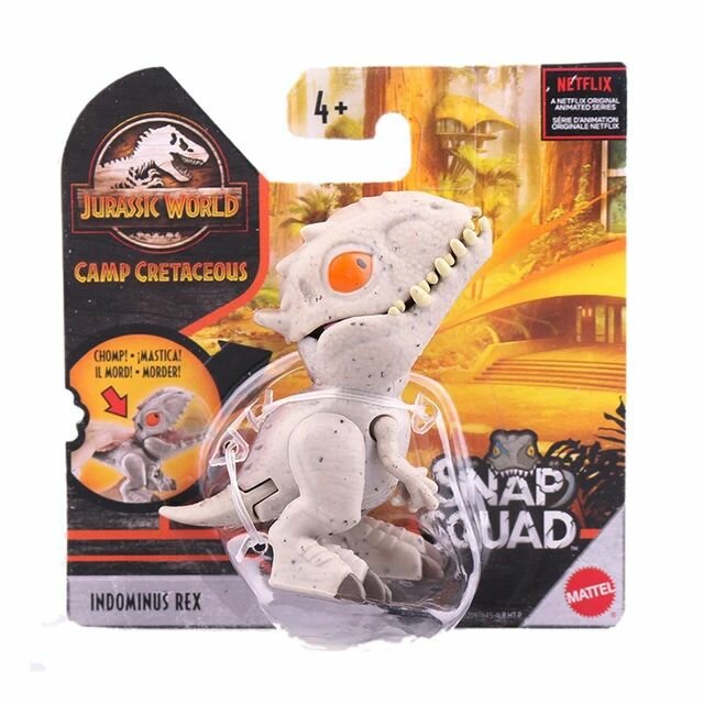 Фигурка динозаврика "Индоминус Рекс", цепляющийся, "Indominus Rex", Snap Squad Jurassic World, Mattel