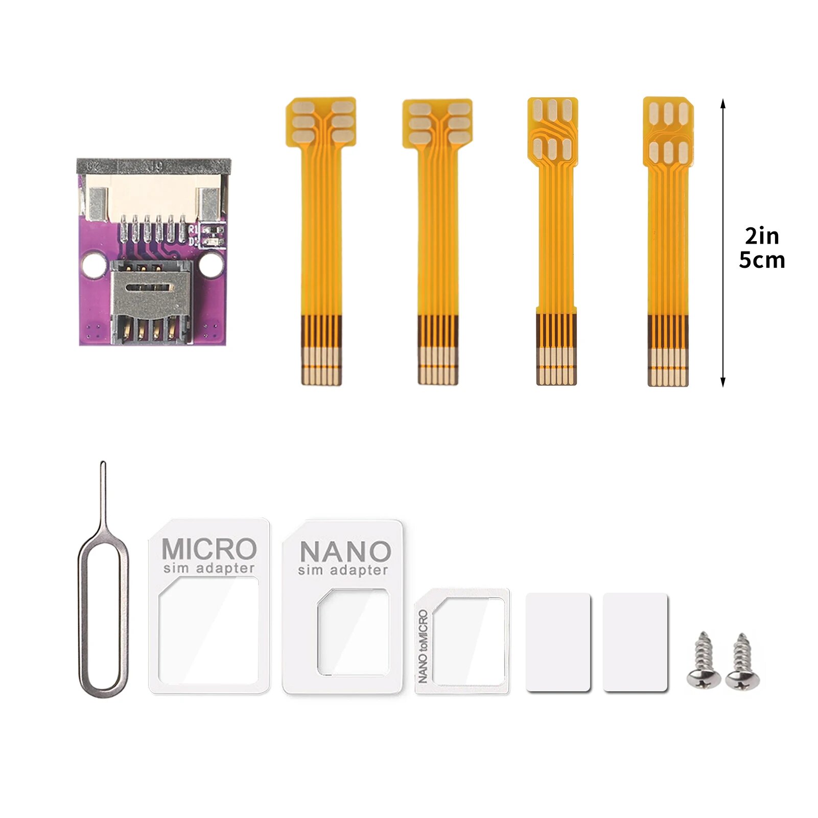 Кабель расширения ESIM-Nano SIM Преобразовательная пластина адаптера карты ESIM Протестирована в лаборатории ESIM, пайка не требуется для чипов 5*6 мм E1 Short