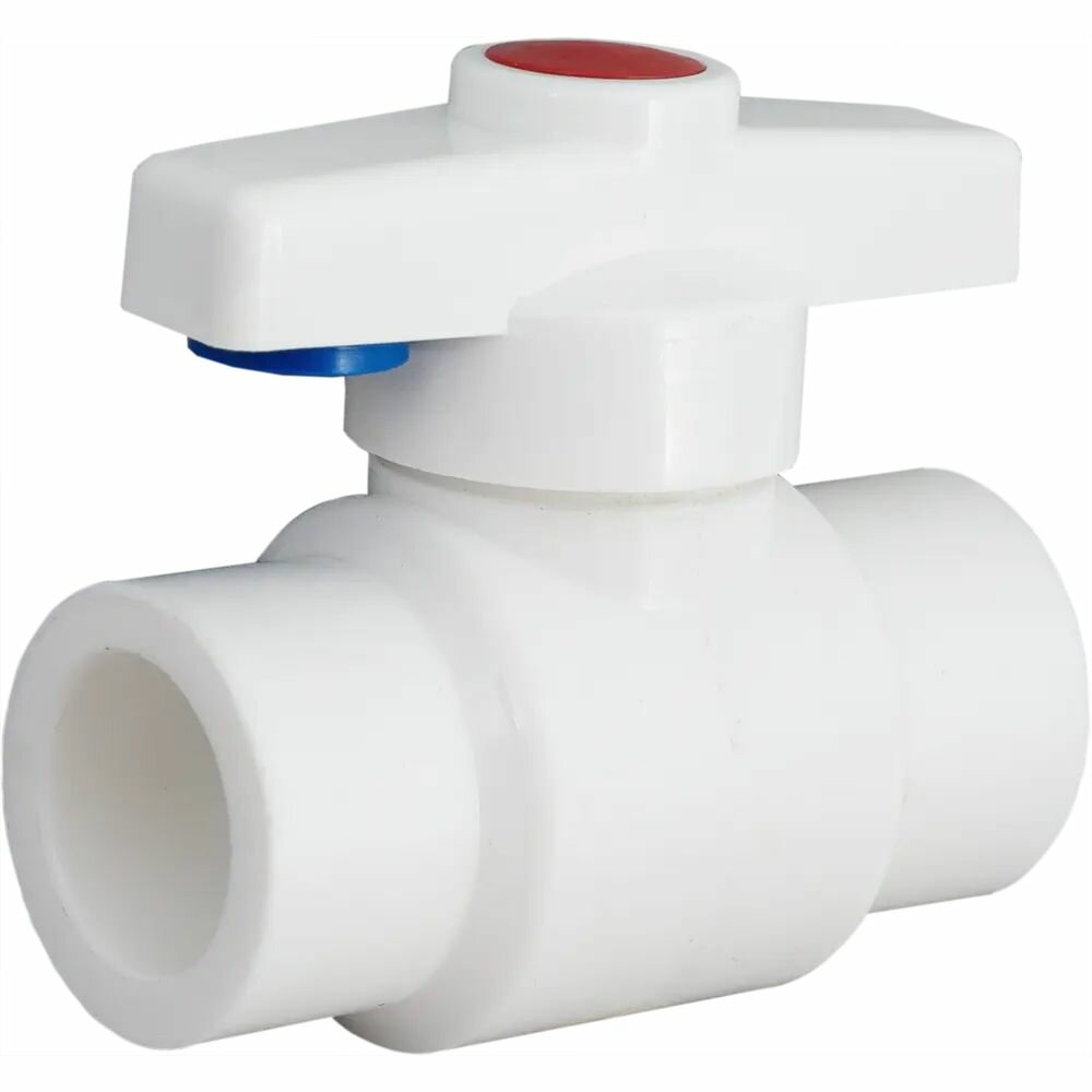 Кран шаровой 20 мм стандартный проход полипропилен