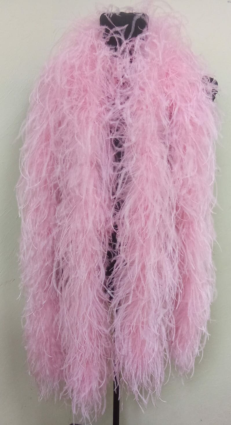 Боа из страусиных перьев , толщина 6 нитей, премиум качество