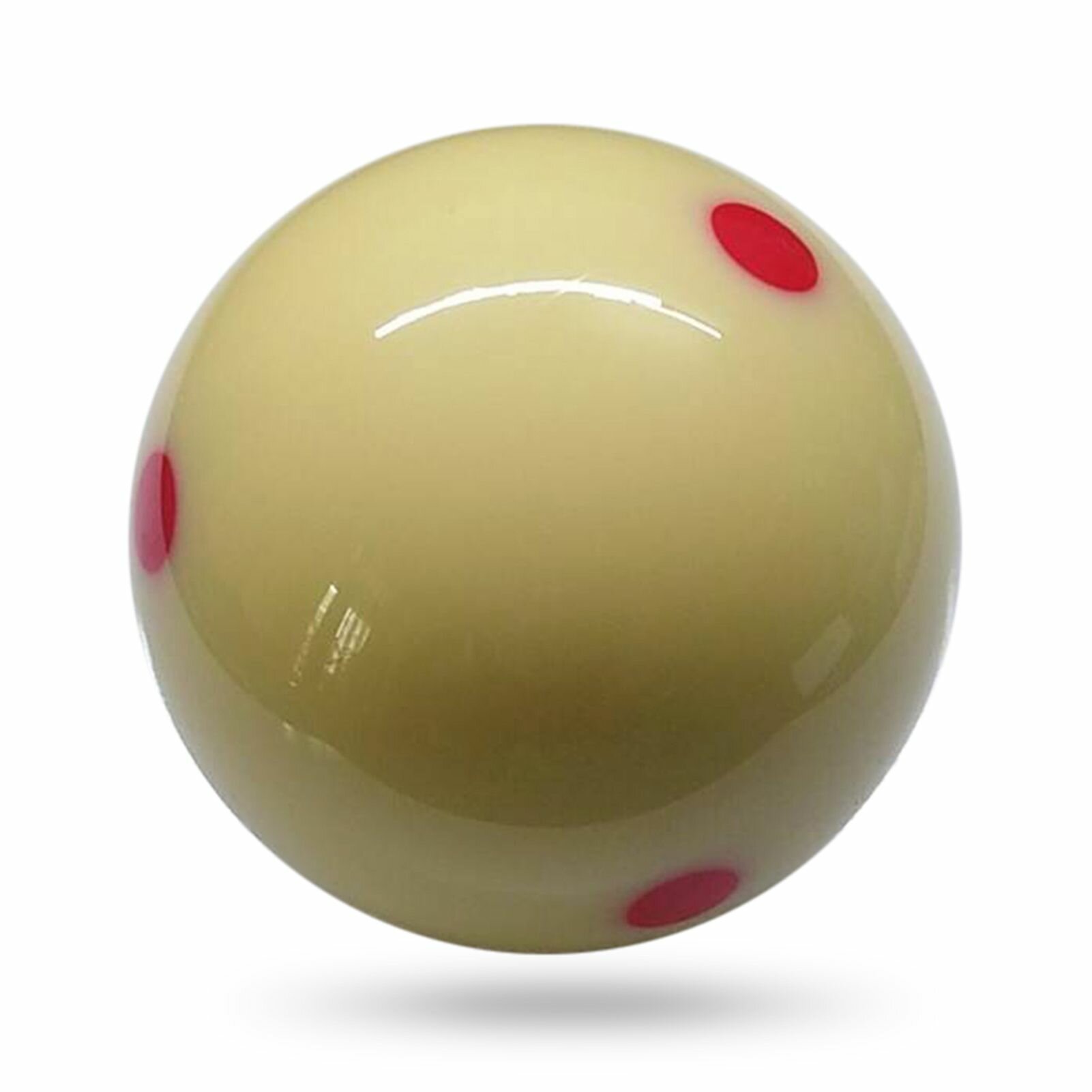 1 ШТ. Белый Cue Ball 57.2 ММ Бильярдный Шар 6 Red Dot Pool Cue Training Ball