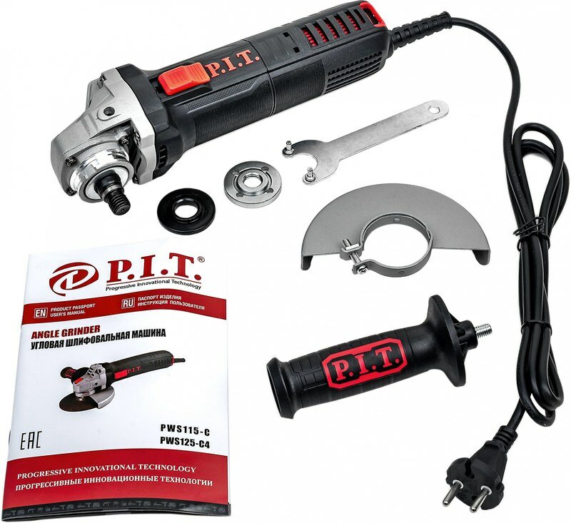 Углошлифовальная машина P.I.T. PWS125-C4 d125мм, 850Вт