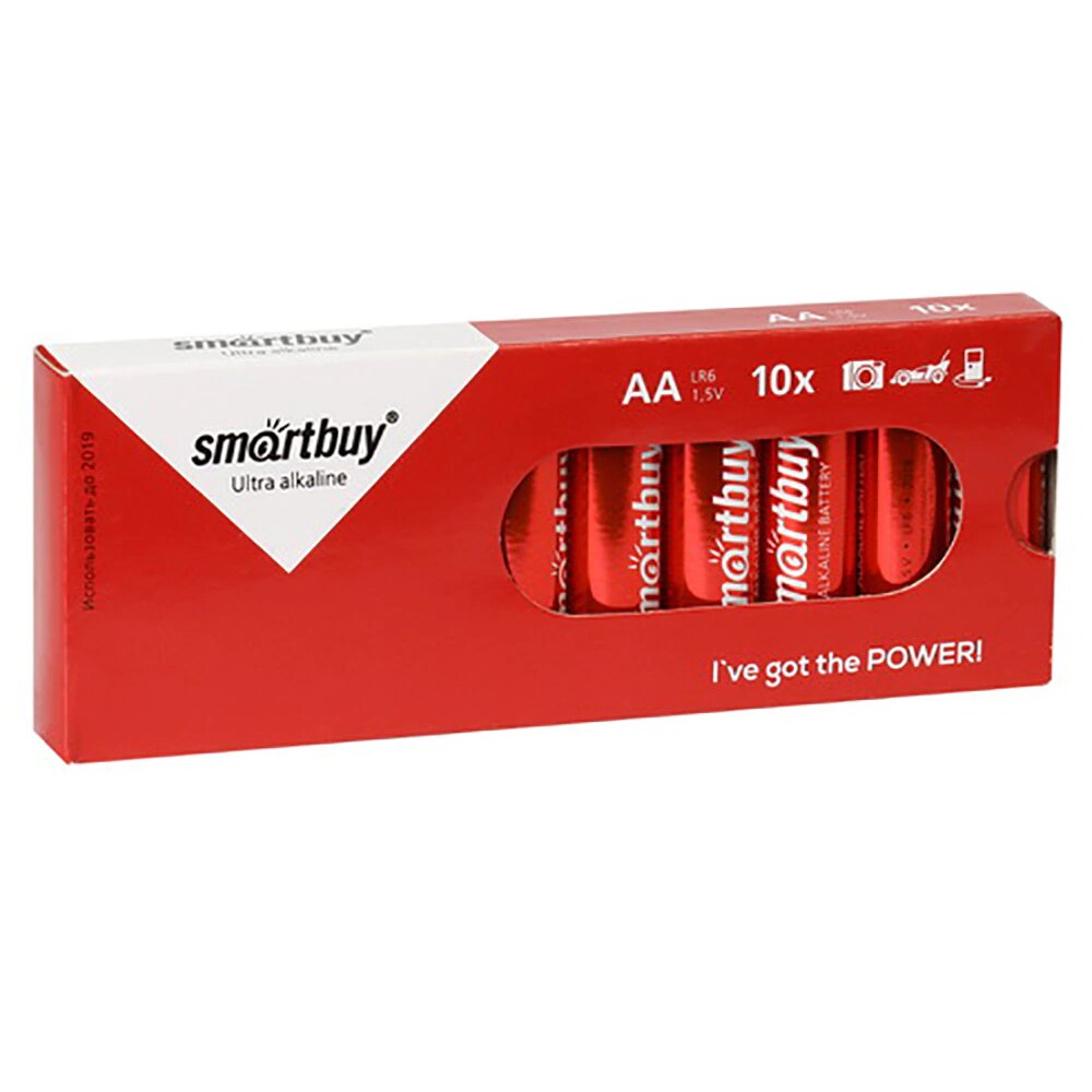 Батарейка LR6(АА) Smartbuy 10 шт