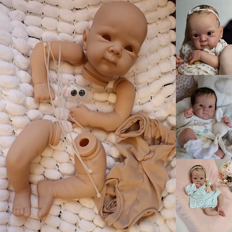 Неокрашенный и разобранный набор кукол-реборнов, размер готовой куклы 48 см, reborn Bettie