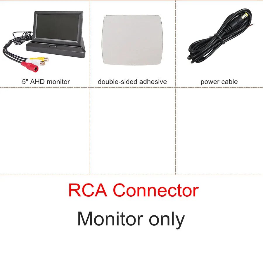 5" AHD IPS RCA автомобильный монитор