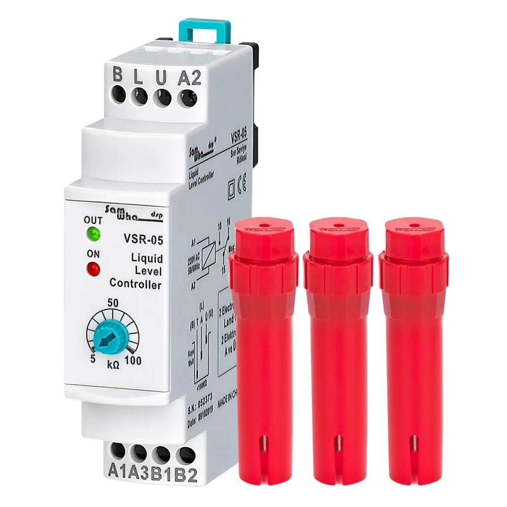 Samwha-Dsp VSR-05 Реле контроля уровня жидкости Un 220VAC, With Probe
