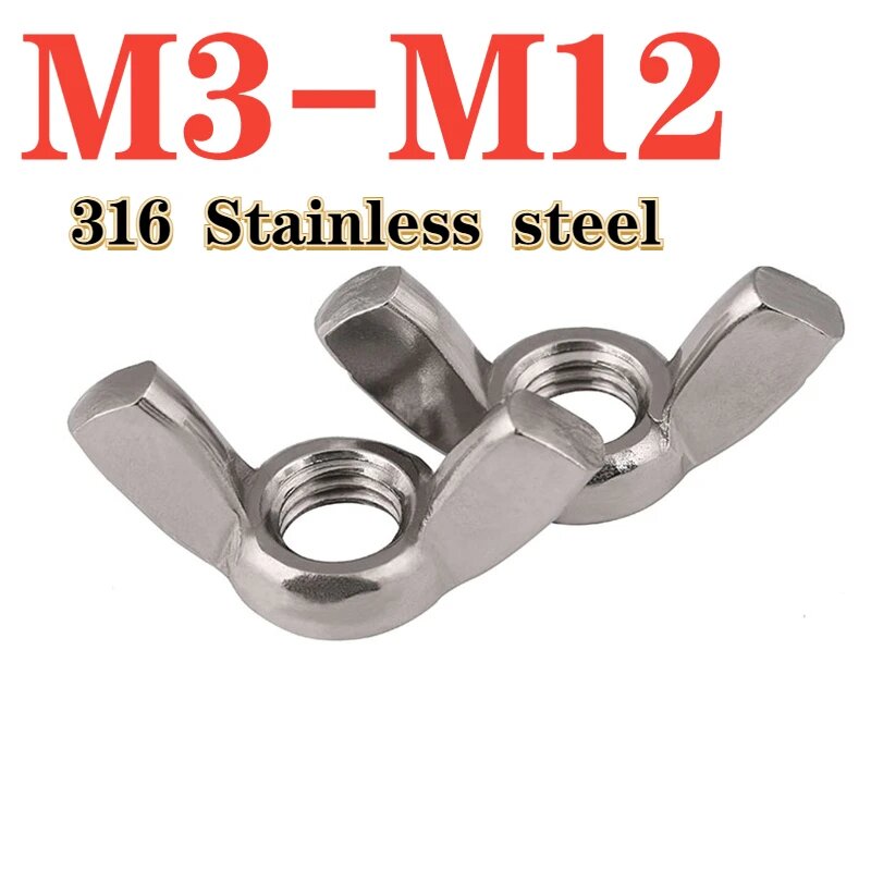 Гайки-бабочки из нержавеющей стали M3 M4 M5 M6 M10 M12