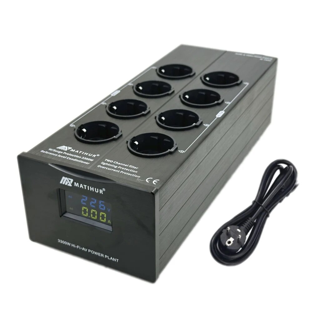 MATIHUR M-TR80 чёрный шумоподавляющий фильтр питания