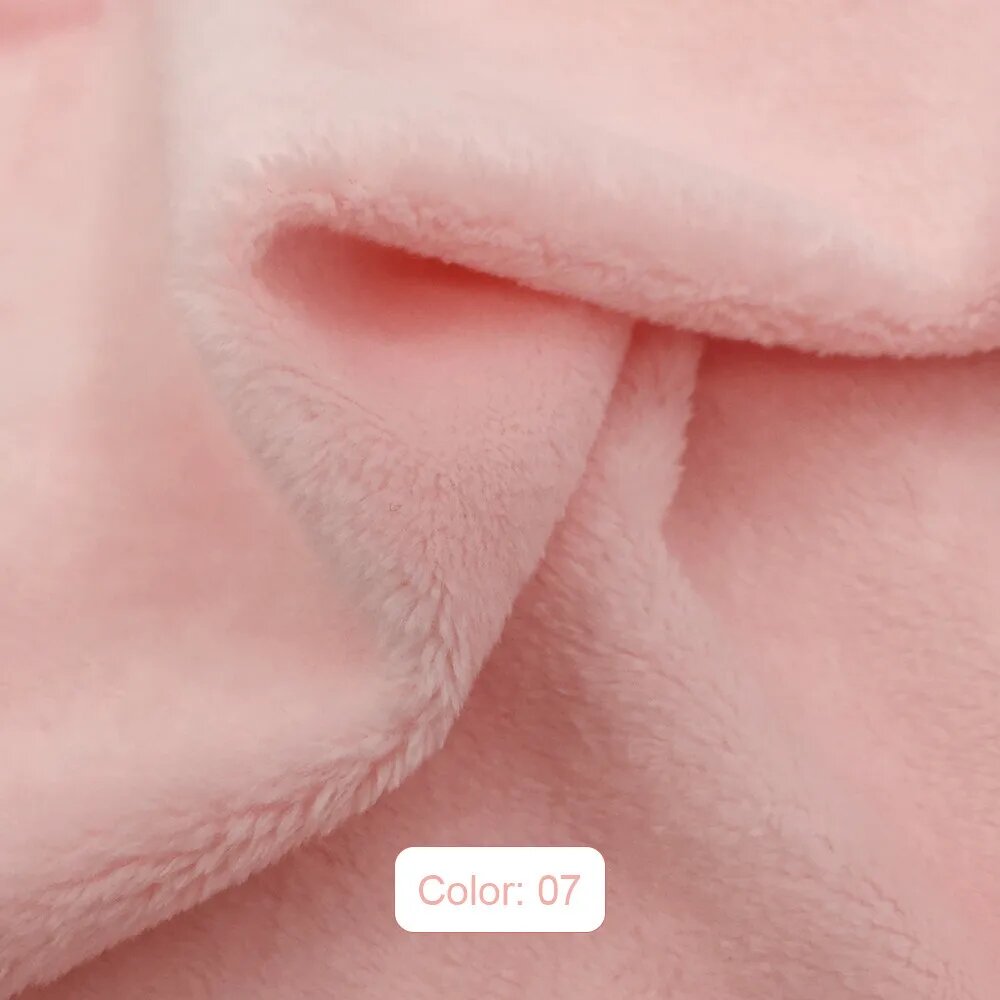 ZYFMPTEX плюшевая ткань Minky 100% полиэстер 45x50 см Розовый, 07