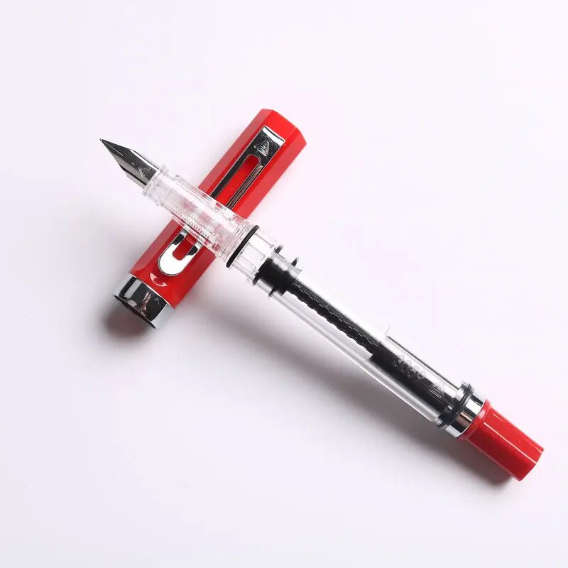 Перьевая ручка St Penpps 3059 с иридиевым золотым пером Красный, Ф, C