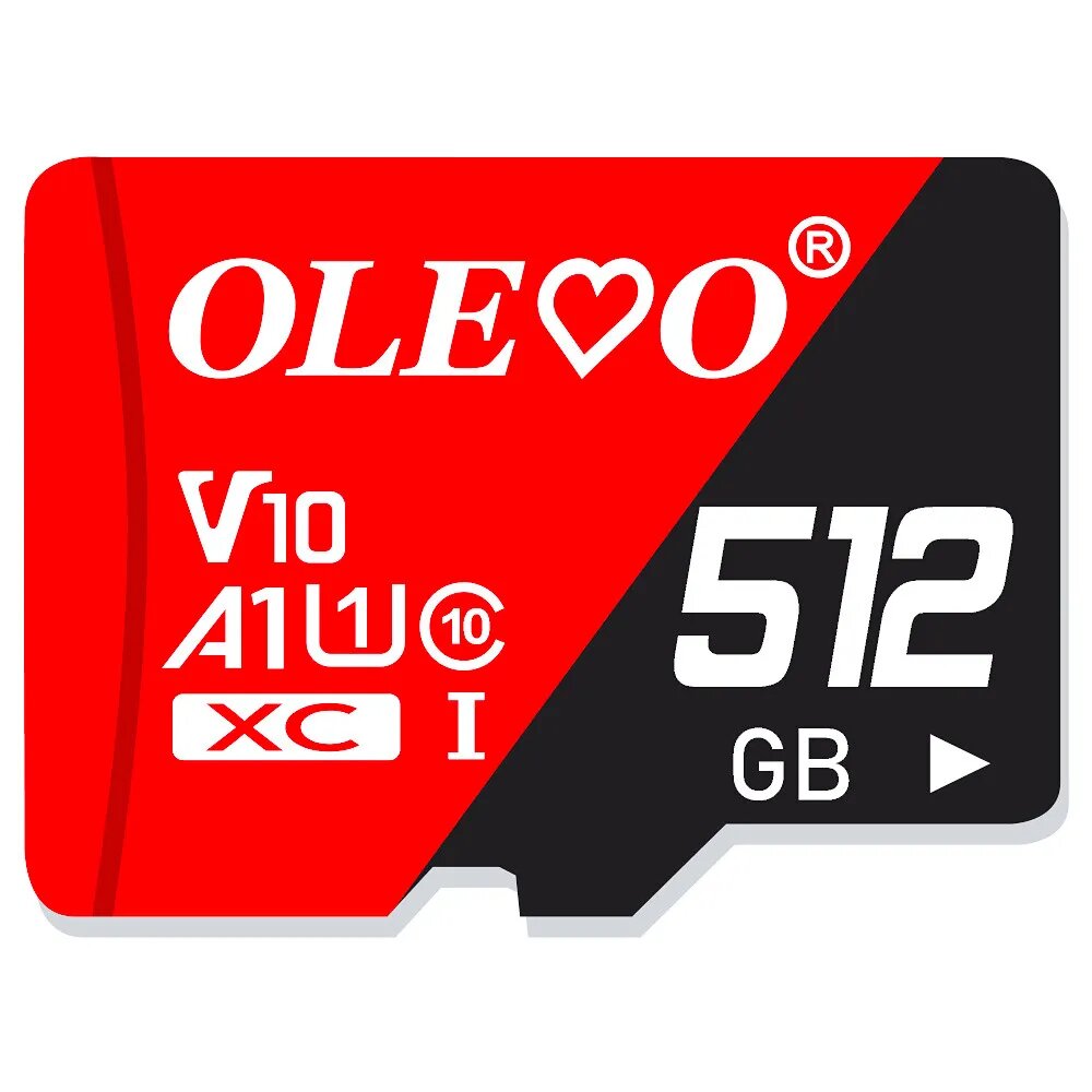 Micro SD карта памяти Olevo 512GB V10 A1 U1 XC I
