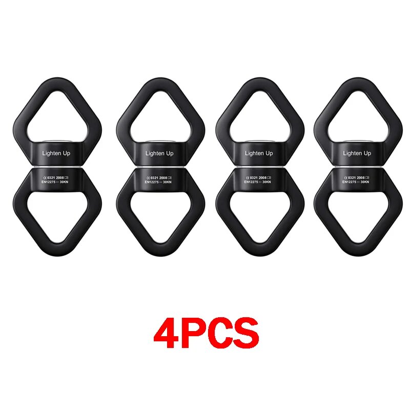 Карабин для скалолазания Lighten Up 30 кН Черный, rotating ring04