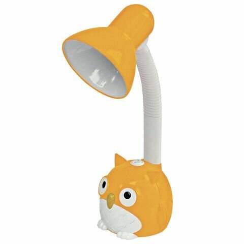 Светильник Sonnen настольный OU-603, на подставке, цоколь Е27, "Сова", желтый