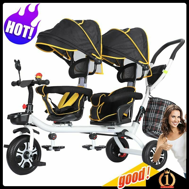 Детская двойная универсальная коляска