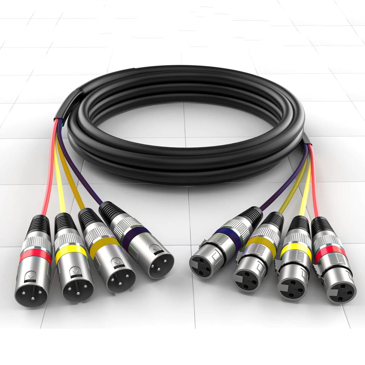 Змеиный кабель XLR 4-х канальный 3 м