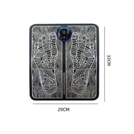 Массажер для ног EMS, Электрический коврик для массажа ног, Стимулятор мышц, Акупунктурное обезболивание, Улучшение циркуляции крови, Складной портативный массажер для ног, Подушечка для мышечной терапии, USB-перезаряжаемый массажер для ног