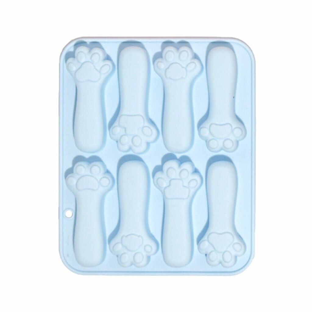 Силиконовая форма для печенья "Кошачьи лапки", Синий