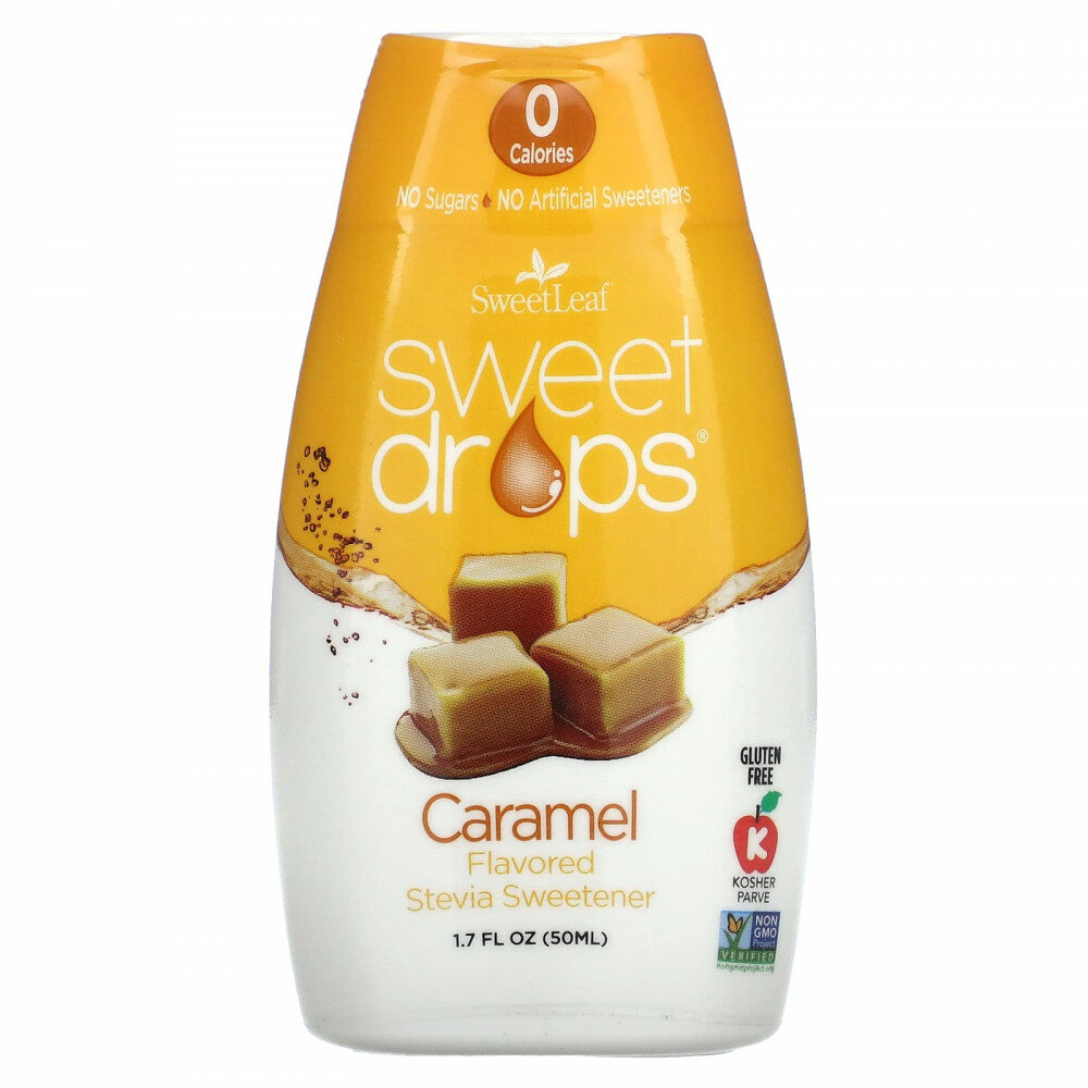 SweetLeaf Stevia, Sweet Drops®, со вкусом карамель, 50 мл (1,7 жидк. унции)