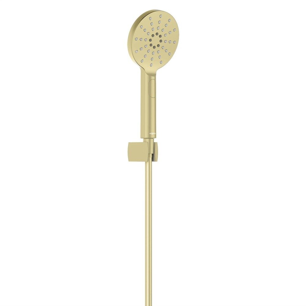 Душевой набор Aquatek Оберон AQ2033BG шлифованное золото нержавеющая сталь/латунь