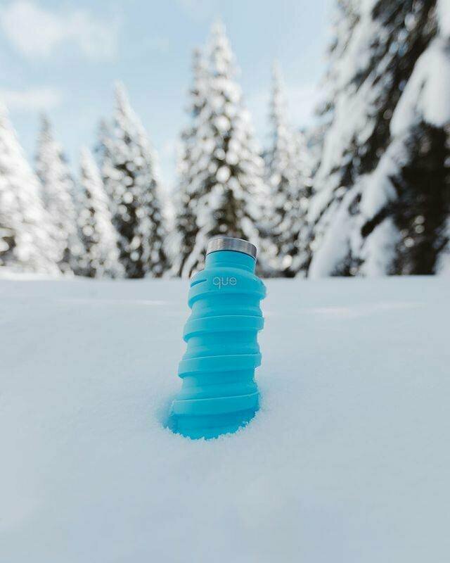 Бутылка складная Que 592 мл, цвет: Iceberg Blue