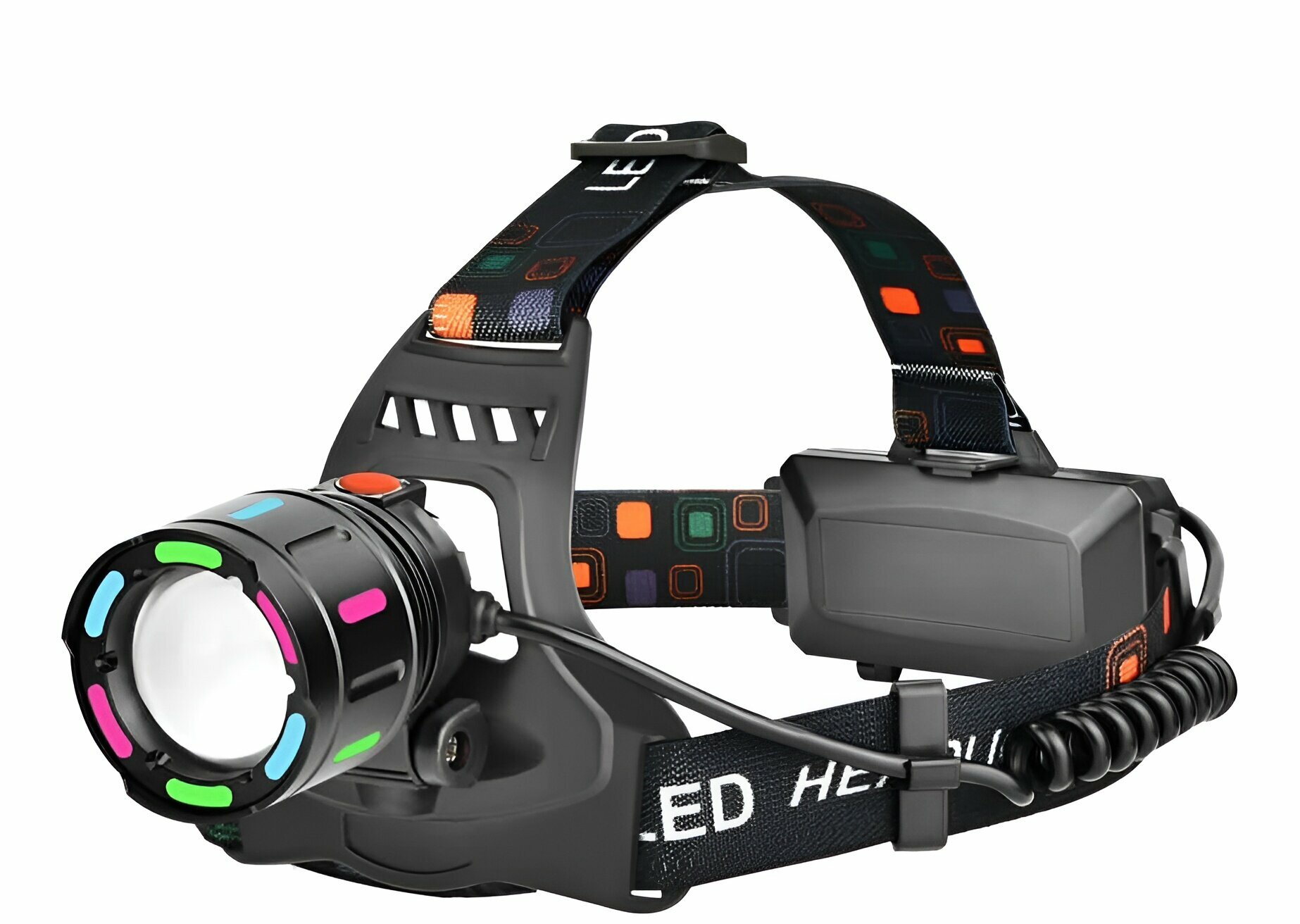 Фонарь налобный аккумуляторный YYC-8104-PM10-TG