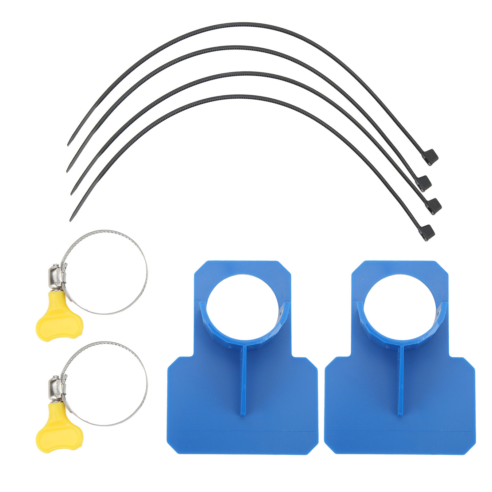 2 шт. Держатель для крепления труб бассейна, кронштейн для поддержки шланга с 2 хомутами для шланга