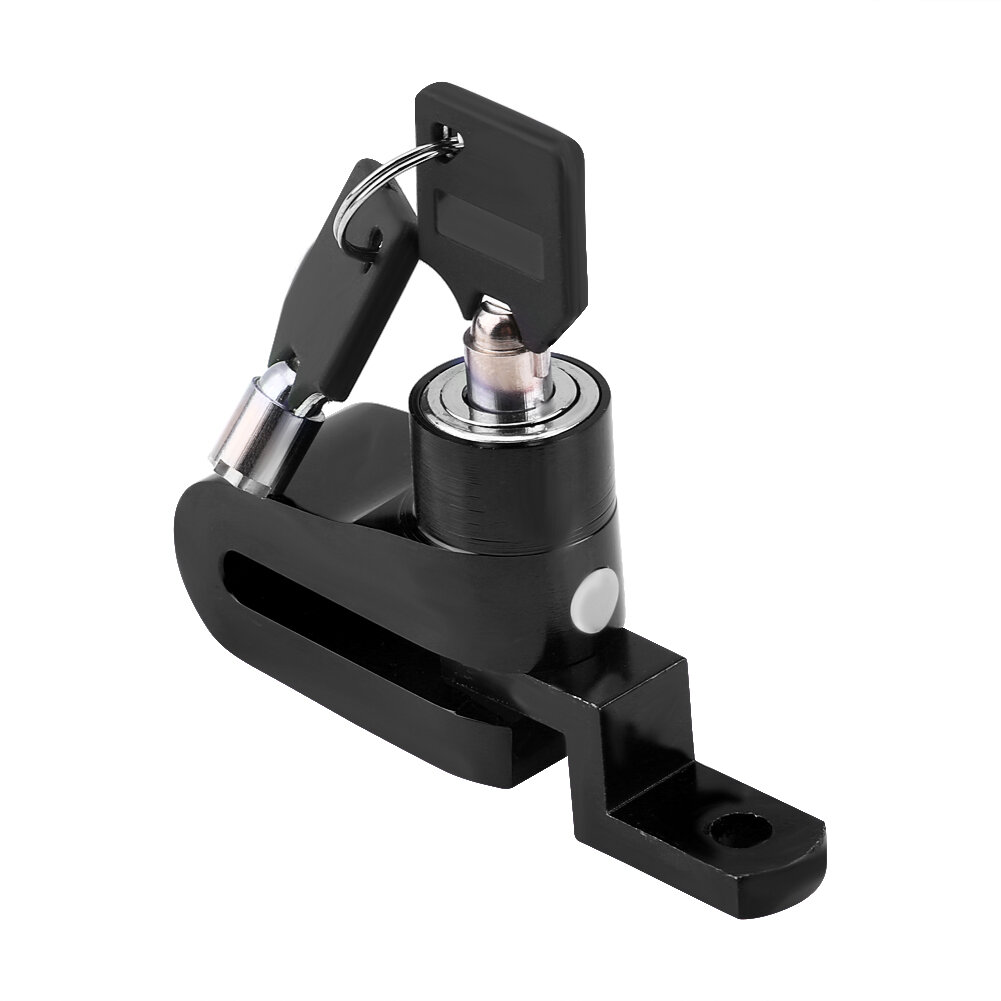 Черный мотоцикл скутер дисковый тормозный замок, защита анти -кражи, устройство w Mount Cracket