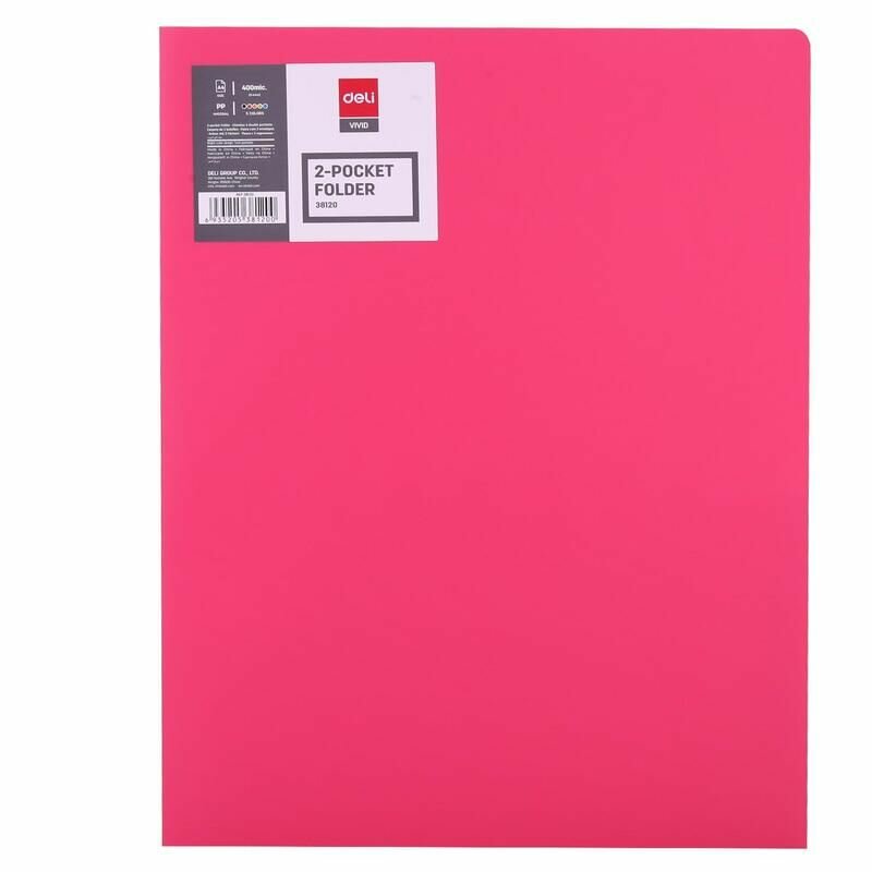 Папка-уголок Deli 2 клапана, формат, A4, РР, E38120