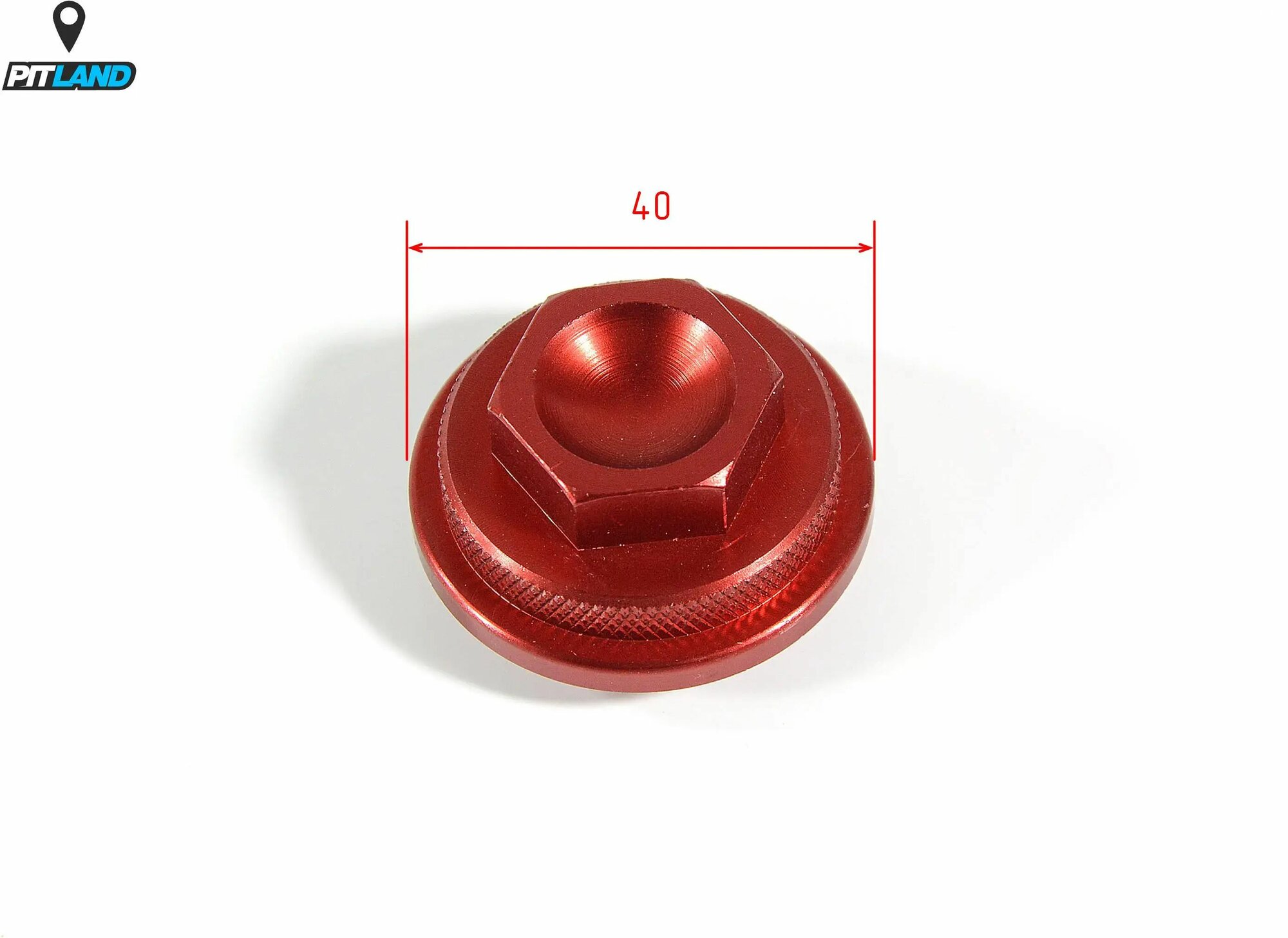 Крышки клапана CNC Red (заглушка резьбовая) к-т на мотоцикл, питбайк, эндуро.