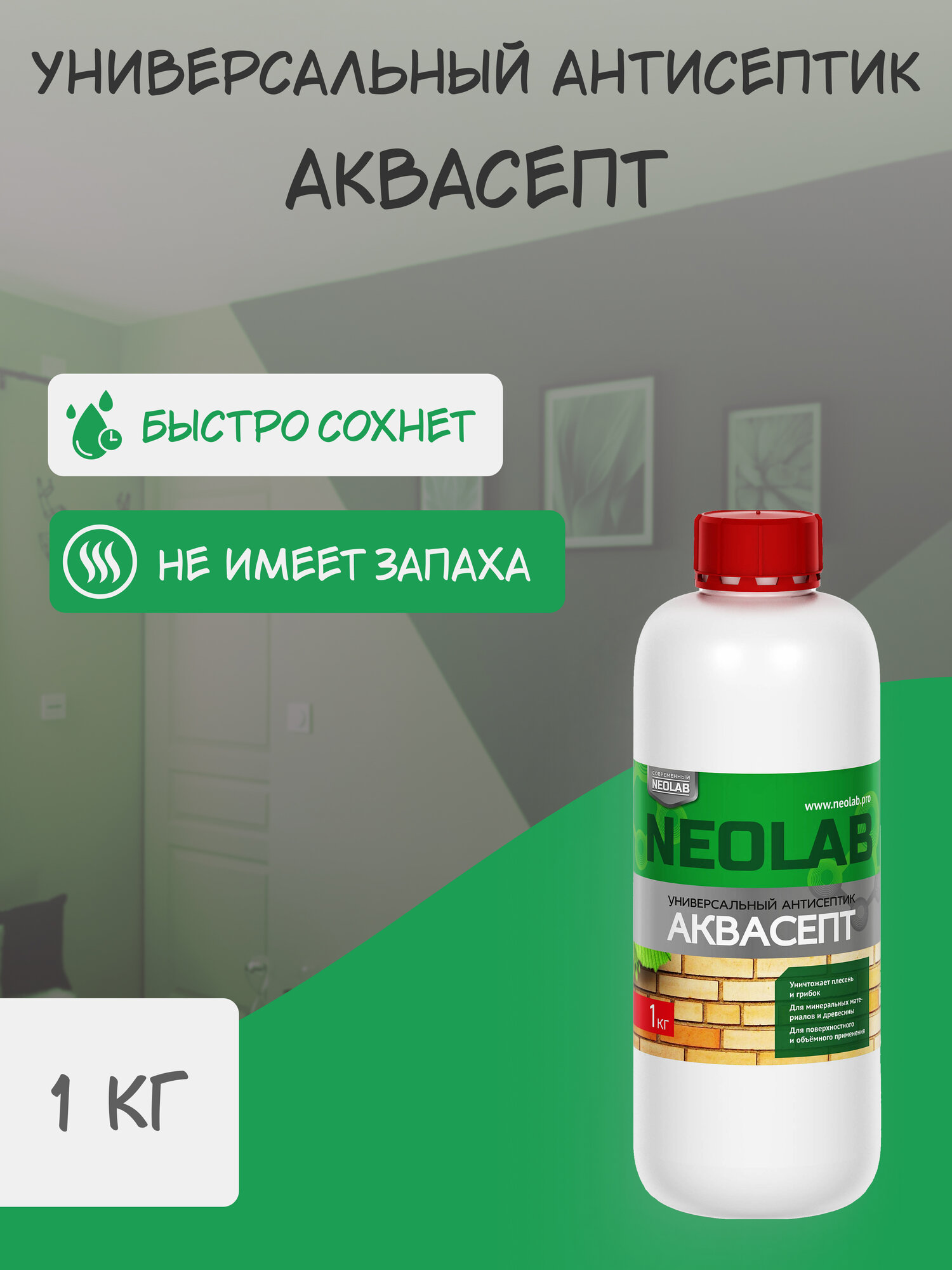 NEOLAB , Универсальный антисептик аквасепт , 1кг