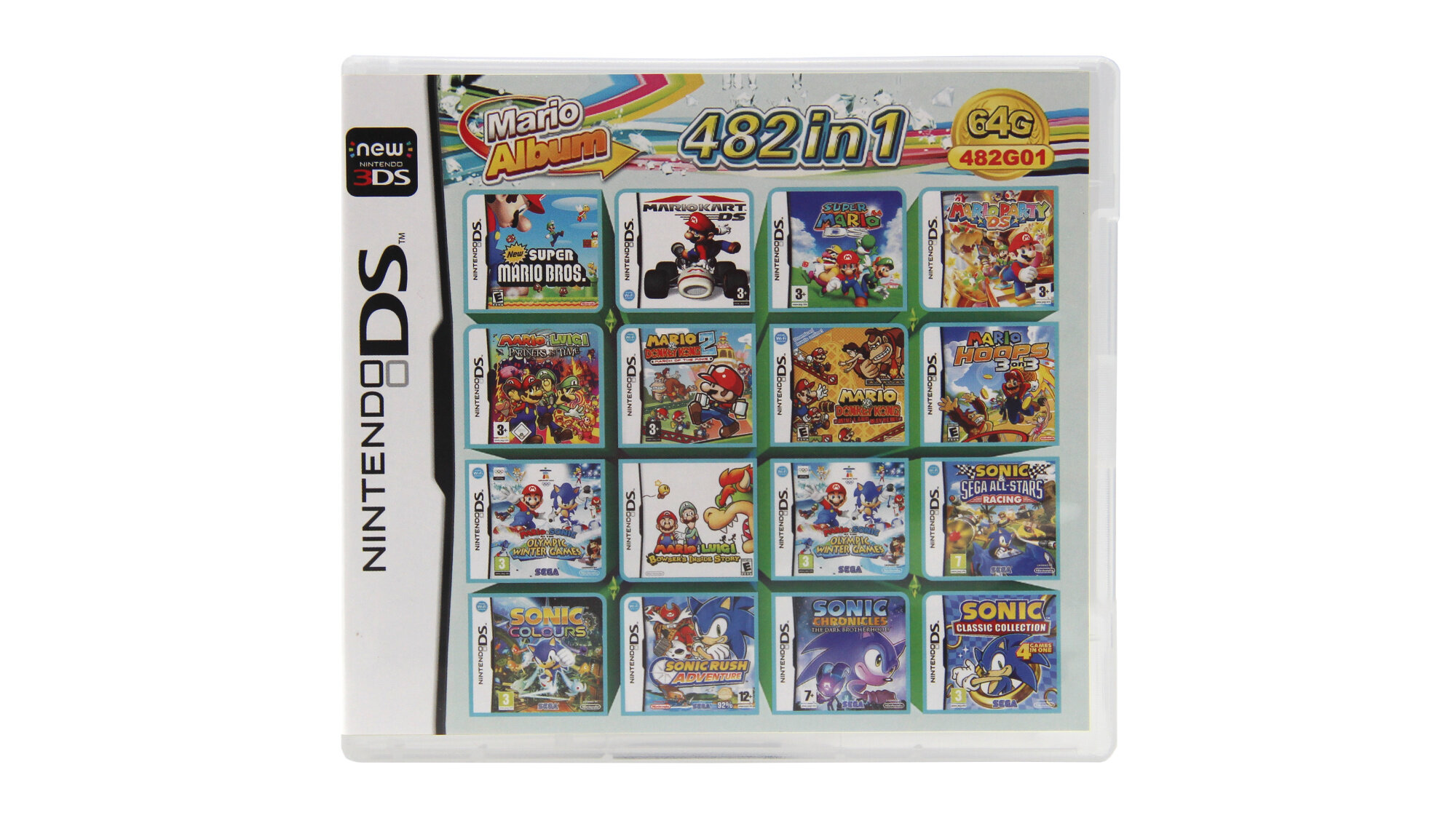 NDS Multi Games 482 in 1 (Новая)