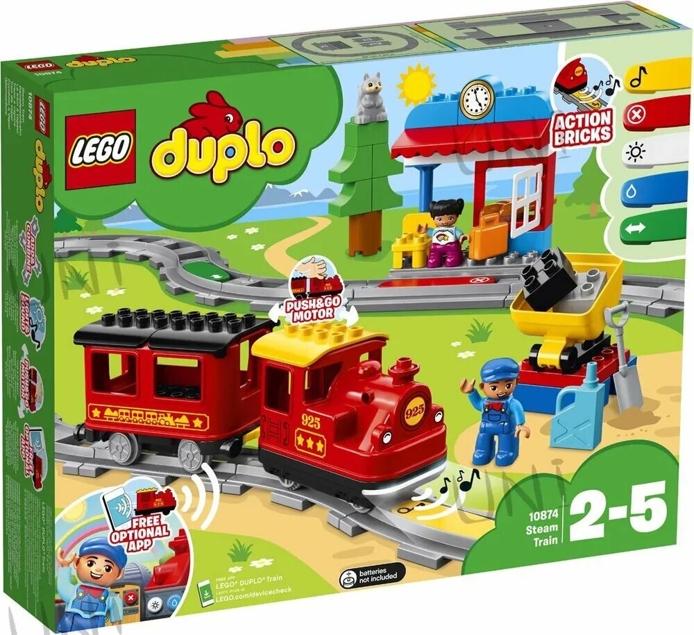 Конструктор DUPLO Town 10874 Поезд на паровой тяге