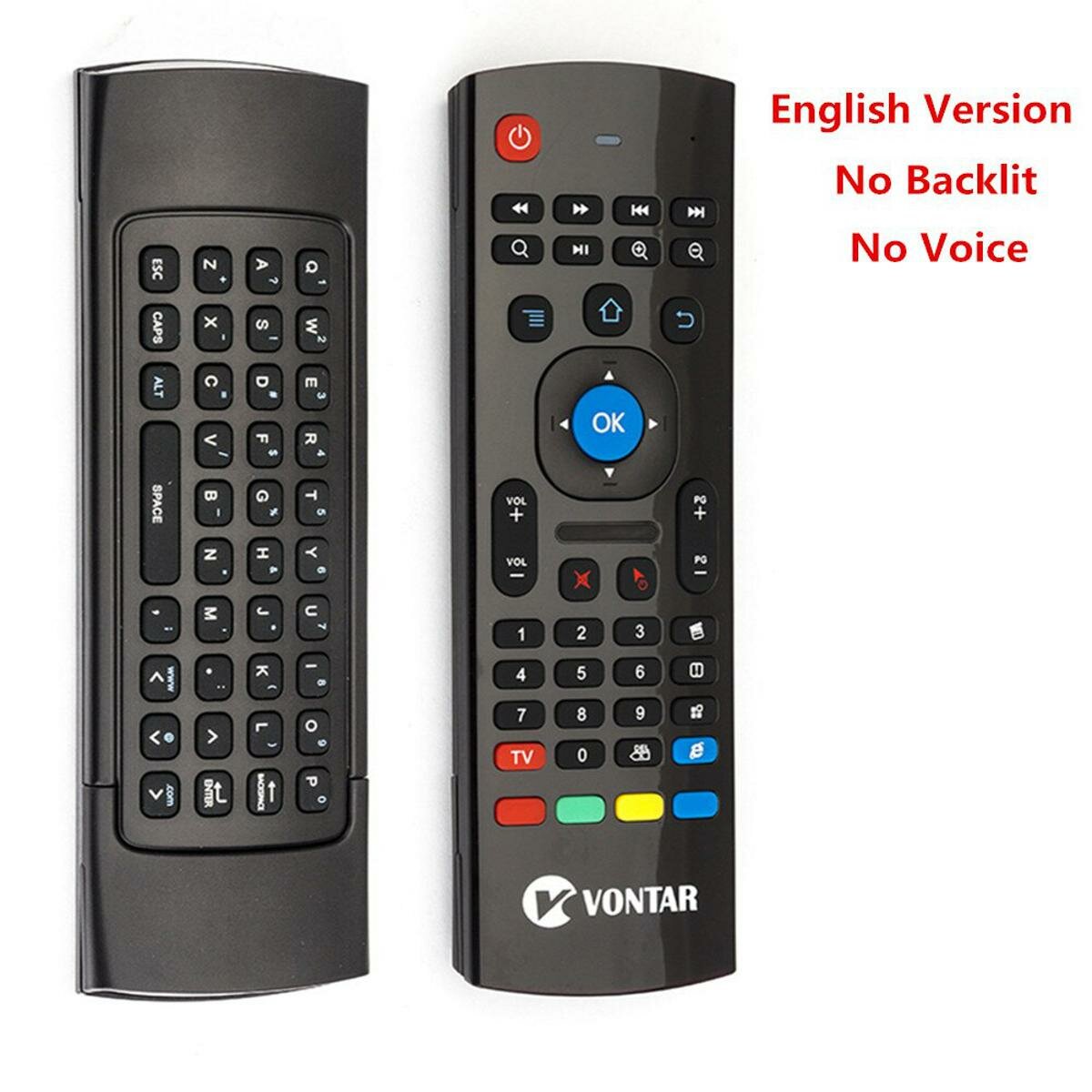 MX3 Backlit Air Mouse Smart Voice Remote Control MX3 Pro 2.4G беспроводная клавиатура Gyro IR для Android TV Box T9 X96