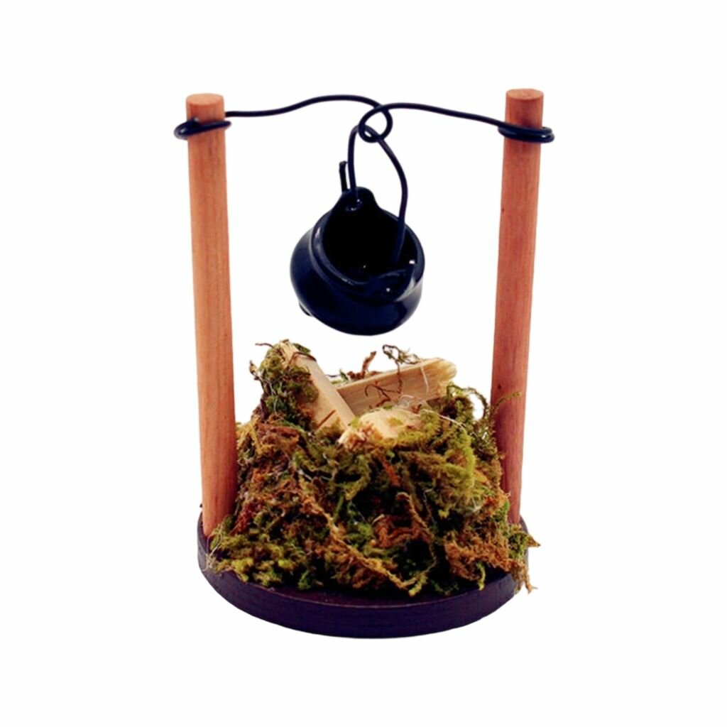 Кукольный домик мини-микро-пасторальная подвесная печь с кострищем, игровой домик-игрушки