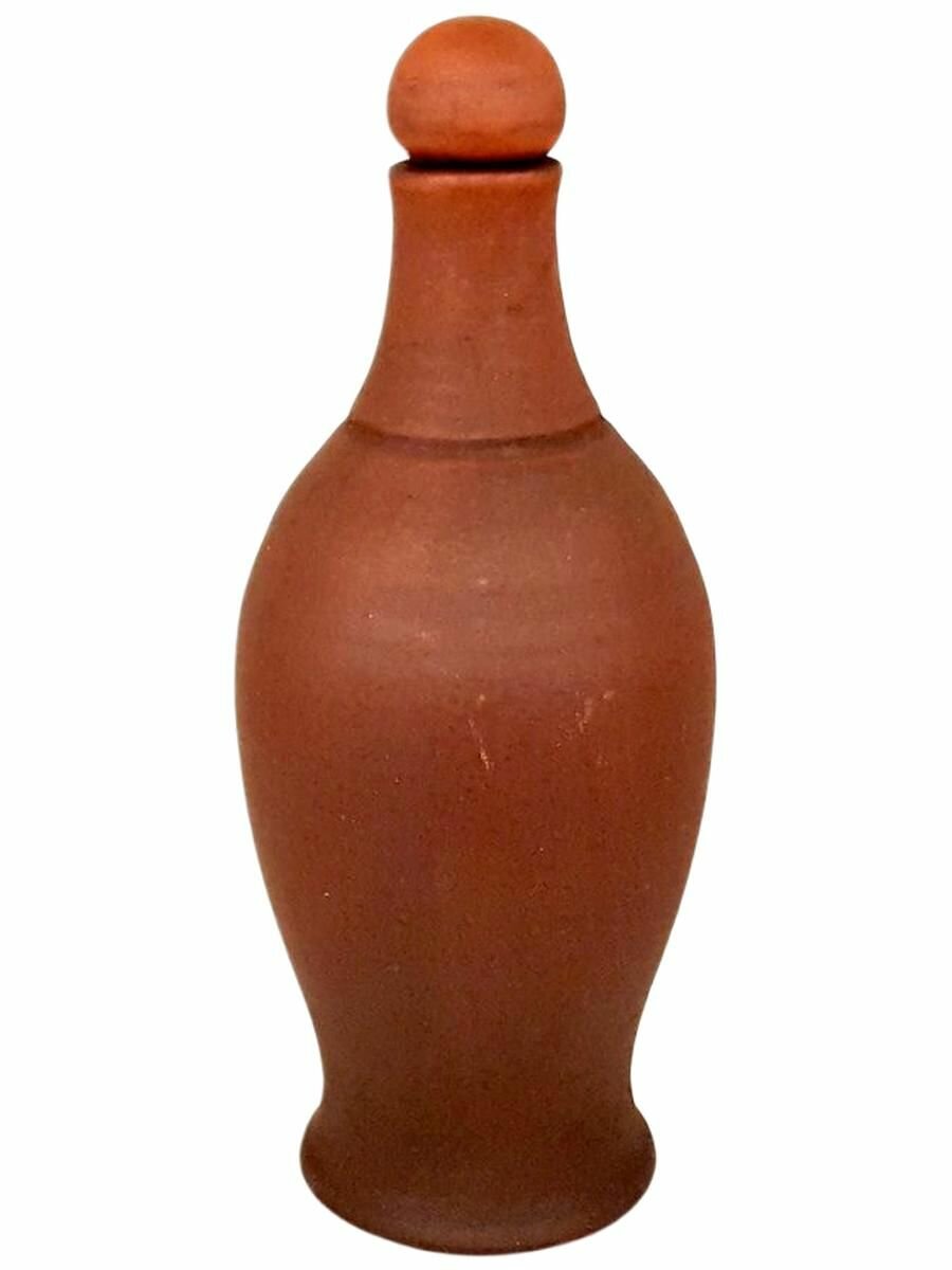 Кувшин, Бутылка коньячная 1 л.(2) + глазурь, глина, керамика, ручная работа