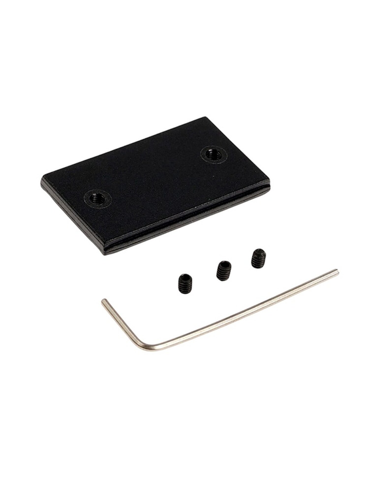 Коннектор Luazon Lighting Flat, односторонний, для шинопровода, черный