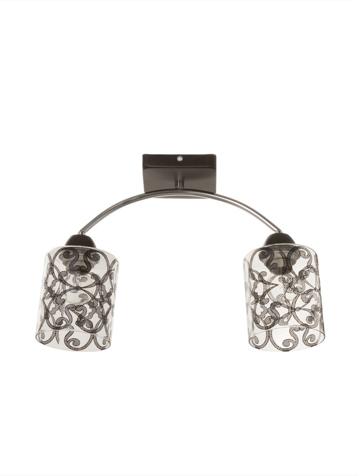 Люстра BayerLux 1111/2CR, E27, 40 Вт, хром, стекло, минимализм